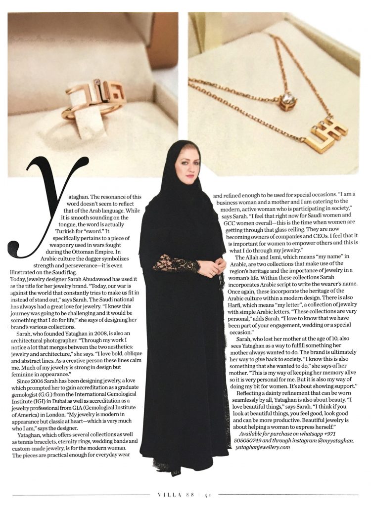 VILLA 88 Magazine - Yataghan Jewellery